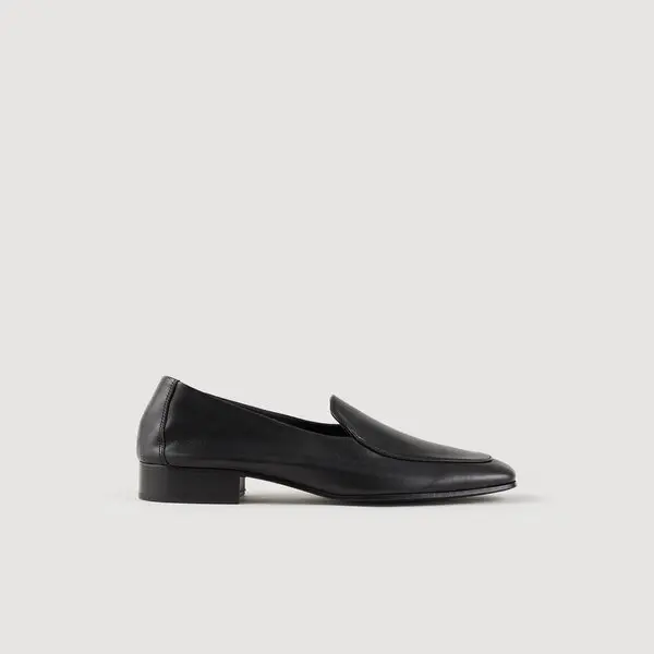 Sandro Leather Loafers In Black - 70% Off | Editorialist display picture 3