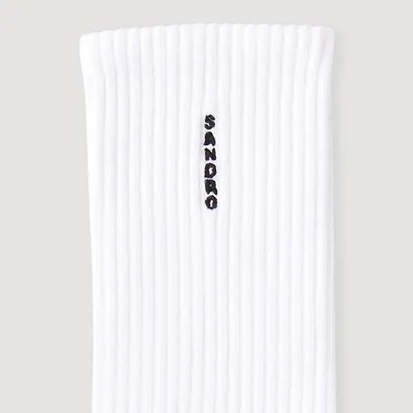 Sandro Cotton Socks - White
