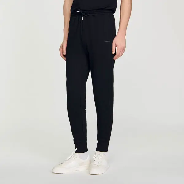 Sandro Knitted Jogging Bottoms - Black