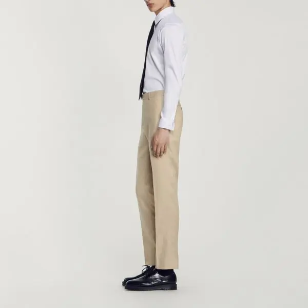 Sandro Linen Suit Trousers - Beige