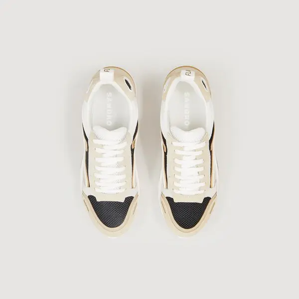 Sandro Flame Sole Sneakers - Gold