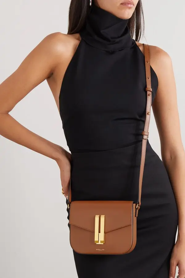 DEMELLIER Vancouver Small Leather Shoulder Bag