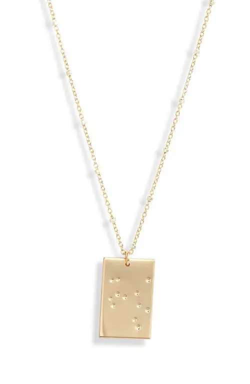 SET & STONES Zodiac Constellation Pendant Necklace - Gold - Sagittarius