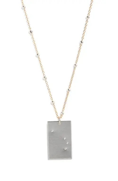 SET & STONES Zodiac Constellation Pendant Necklace - Silver - Aries