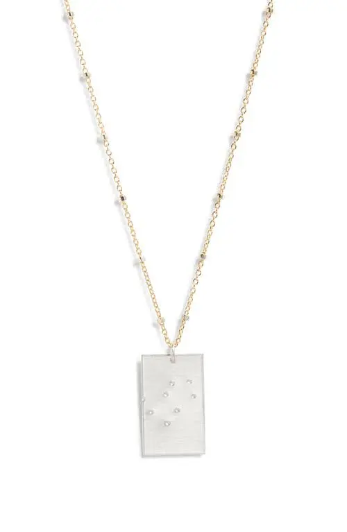 SET & STONES Zodiac Constellation Pendant Necklace - Silver - Gemini
