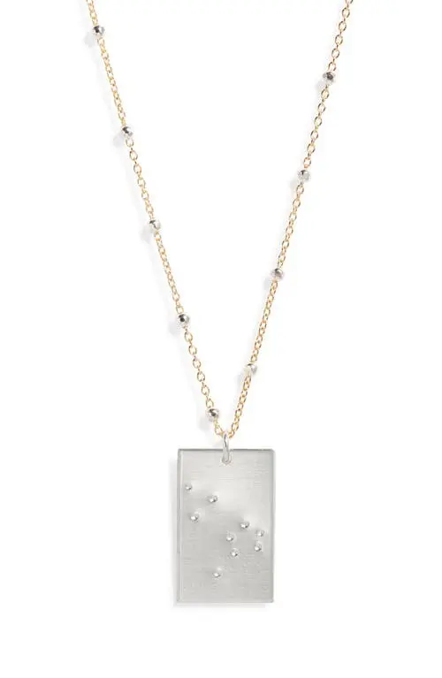 SET & STONES Zodiac Constellation Pendant Necklace - Silver - Leo