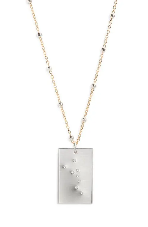 SET & STONES Zodiac Constellation Pendant Necklace - Silver - Taurus