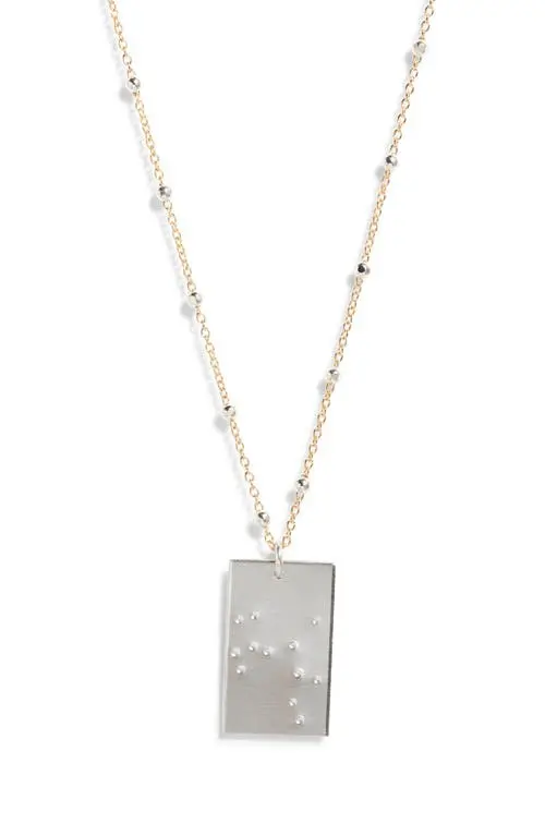 SET & STONES Zodiac Constellation Pendant Necklace - Silver Sagittarius