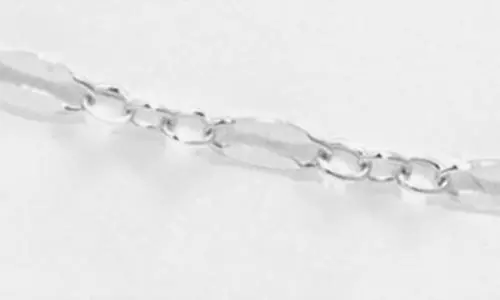 SET & STONES Billie Chain Anklet - Silver