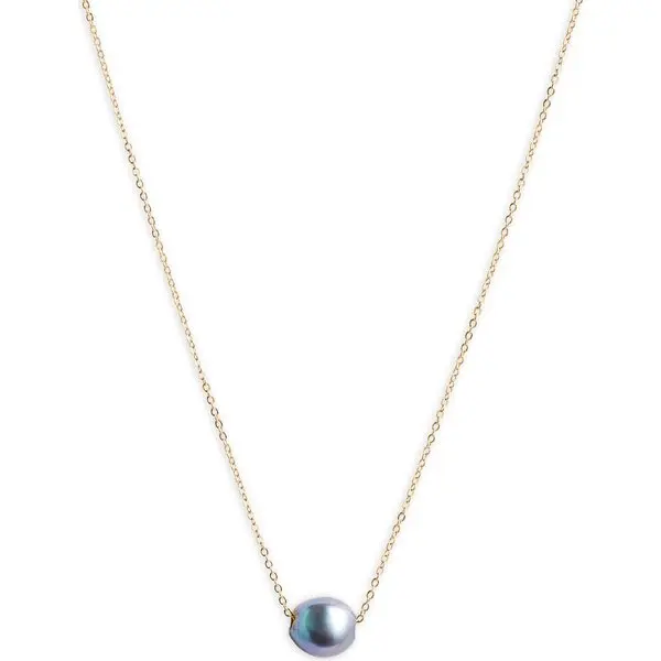 SET & STONES Charlize Freshwater Pearl Necklace - Gold/peacock