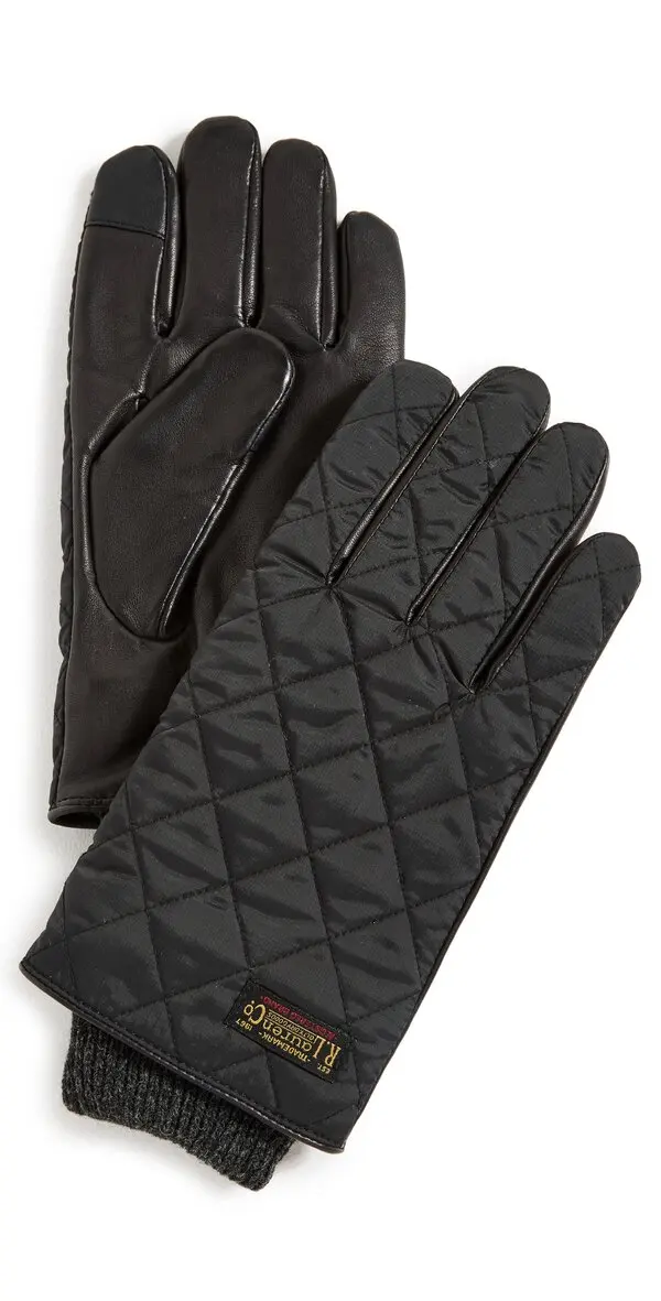 Ralph Lauren Touch Quilted Field Gloves - Black