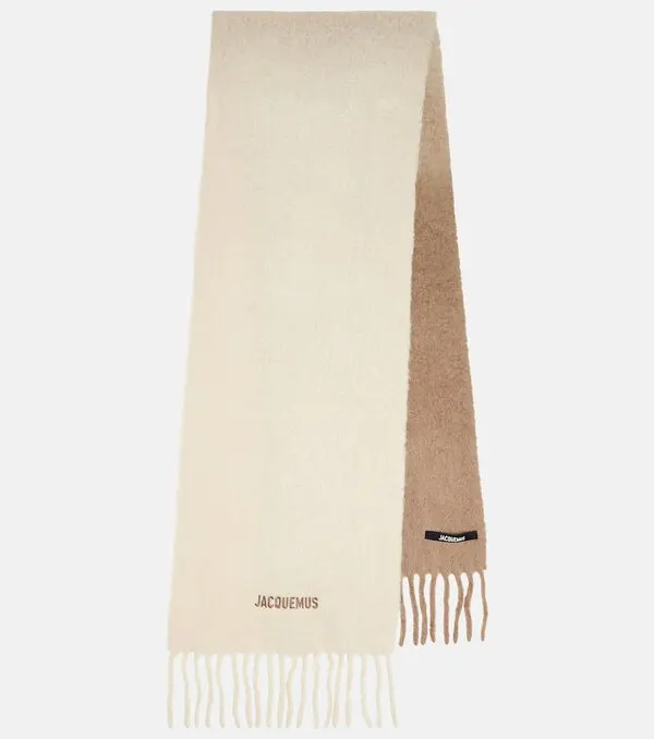 Jacquemus L'écharpe Moisson Alpaca-blend Scarf - Beige