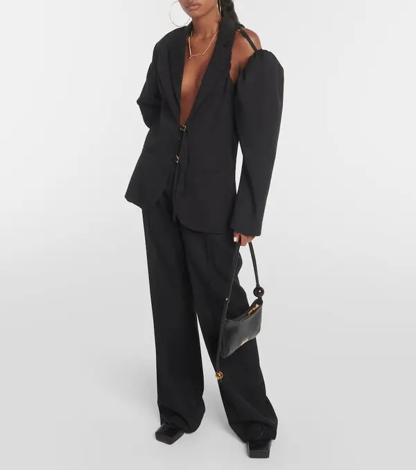 Jacquemus La Veste Galliga Virgin Wool Blazer - Black