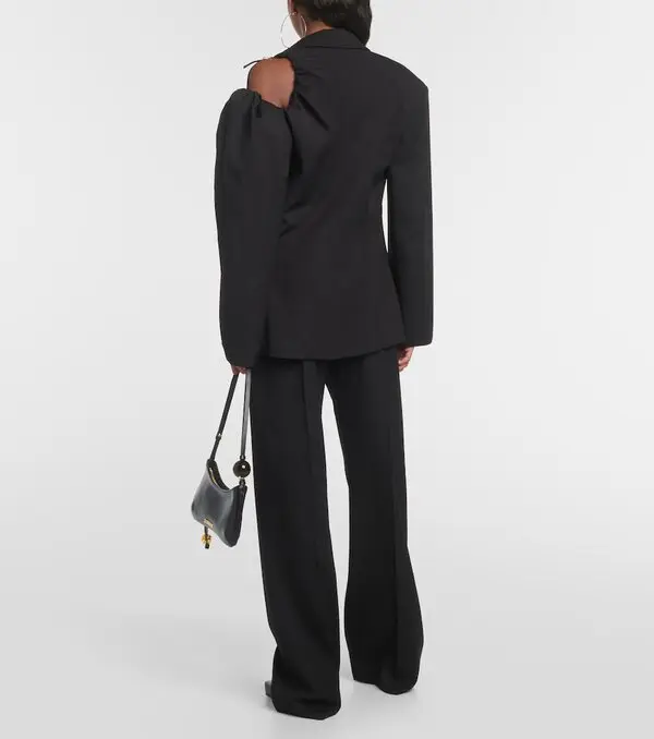 Jacquemus La Veste Galliga Virgin Wool Blazer - Black