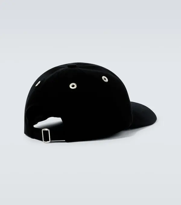 AMI Paris De Cœur Cotton Canvas Cap - Black