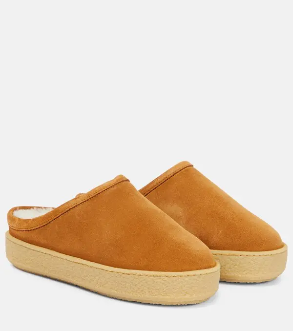 Isabel Marant Fozee Shearling-lined Slippers