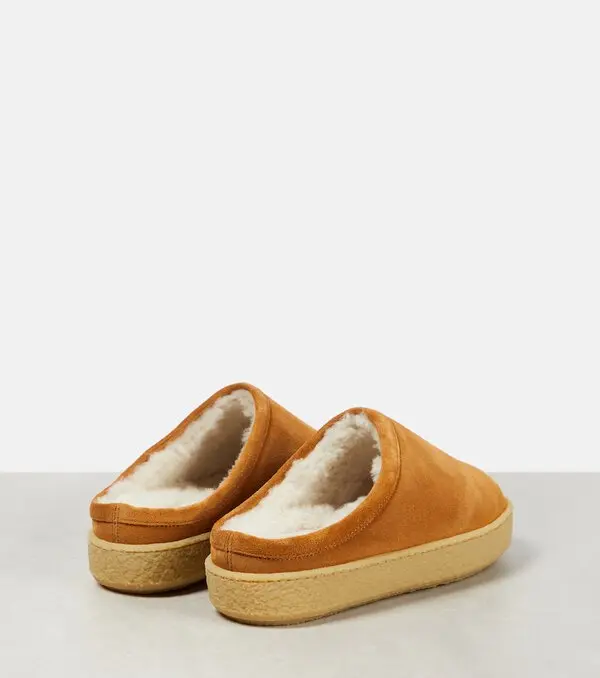 Isabel Marant Fozee Shearling-lined Slippers