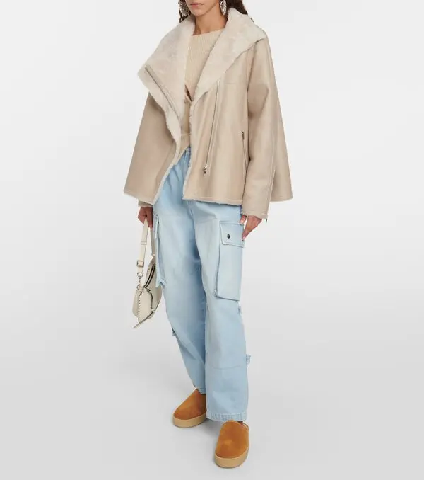 Isabel Marant Fozee Shearling-lined Slippers