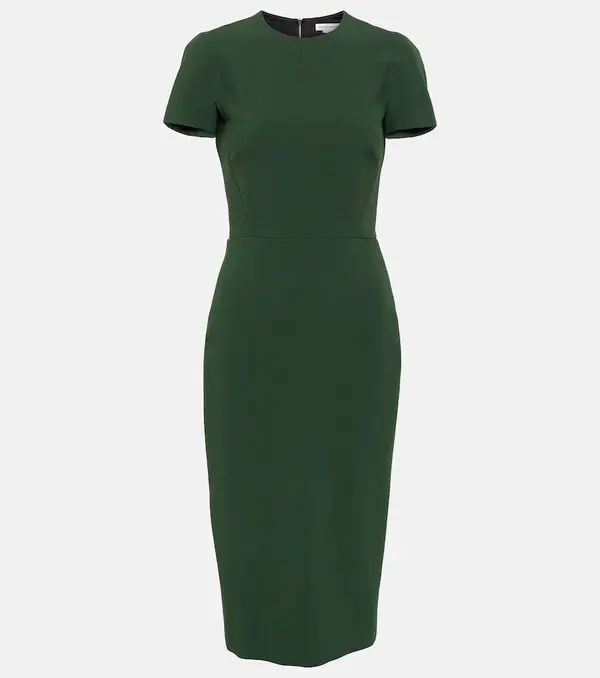 Victoria Beckham Jersey Midi Dress