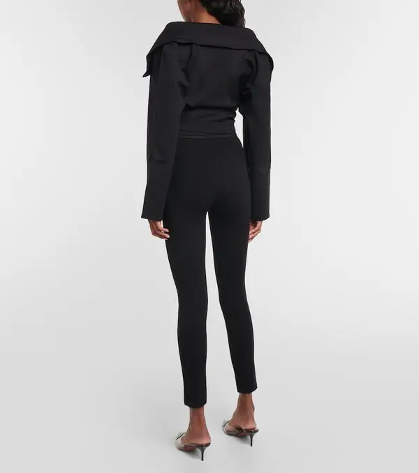 Alaïa Cropped Jersey Jacket