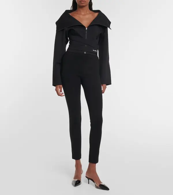 Alaïa Cropped Jersey Jacket