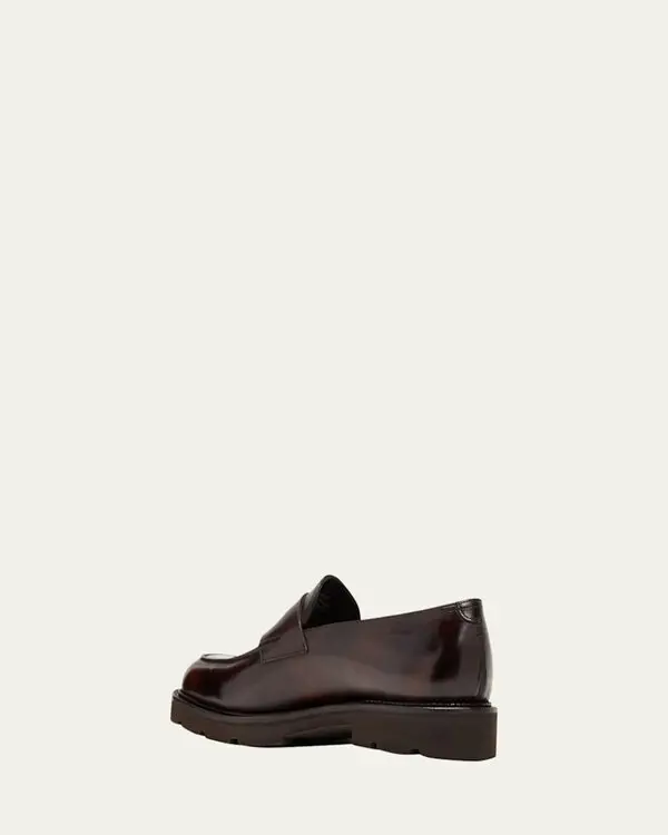 John Lobb Lopez Leather Penny Loafers
