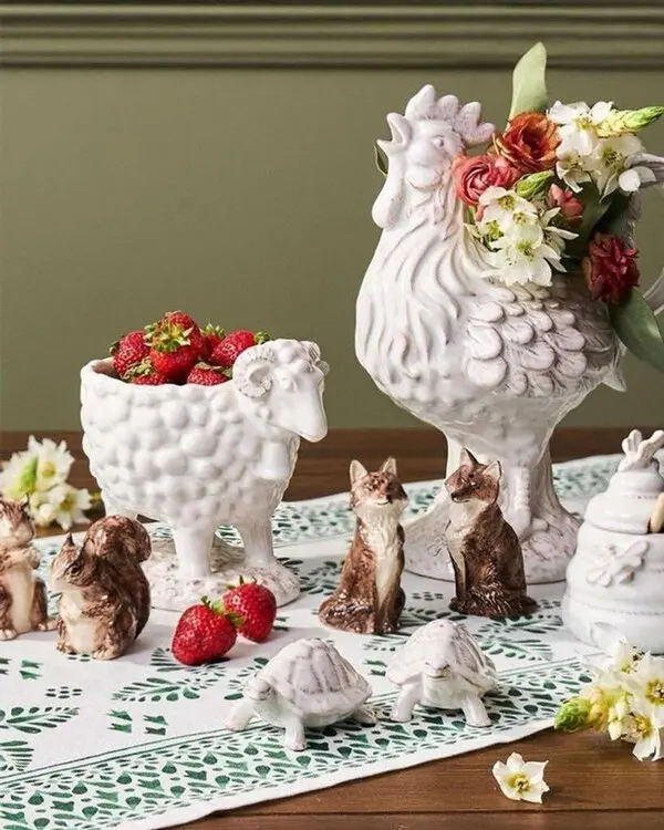 JULISKA Clever Creatures Louis And Marie Fox Salt And Pepper Shakers - Walnut