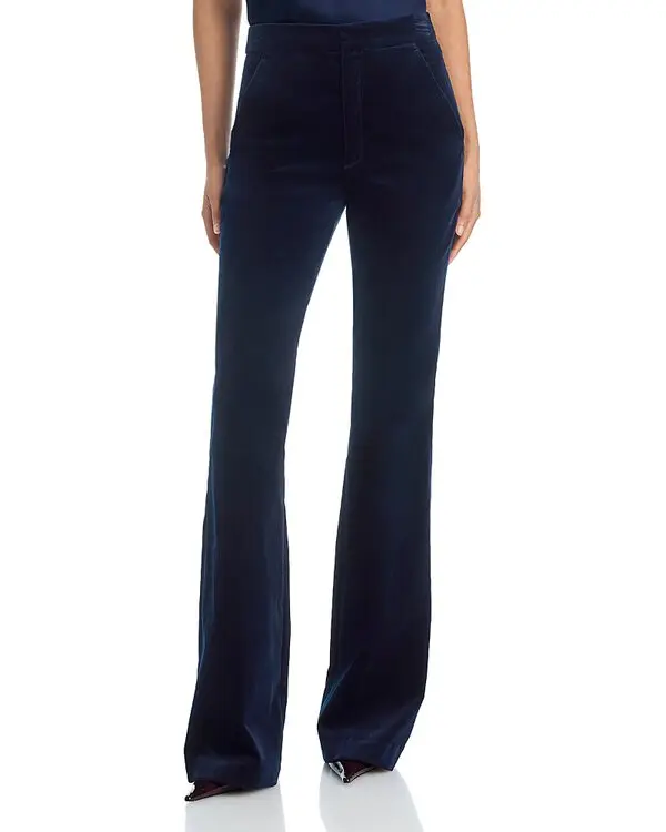 A.L.C. Sophie Ii Cotton Blend Bootcut Pants - Navy