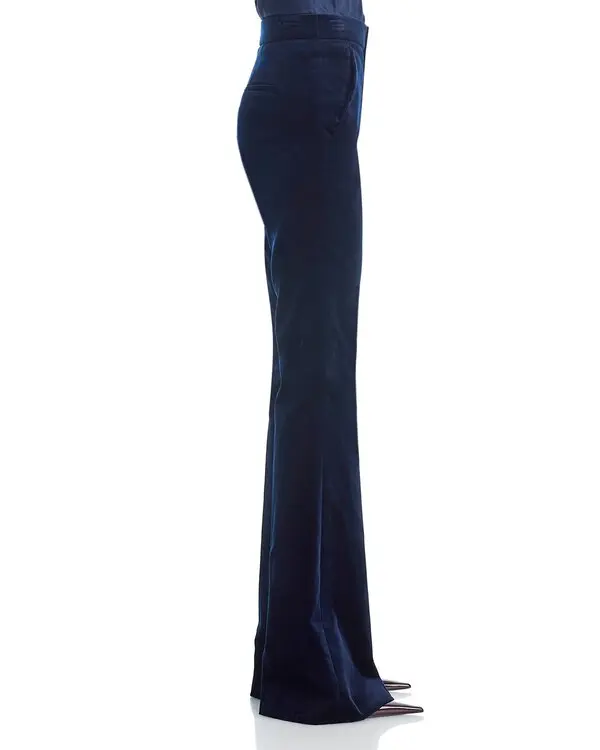 A.L.C. Sophie Ii Cotton Blend Bootcut Pants - Navy