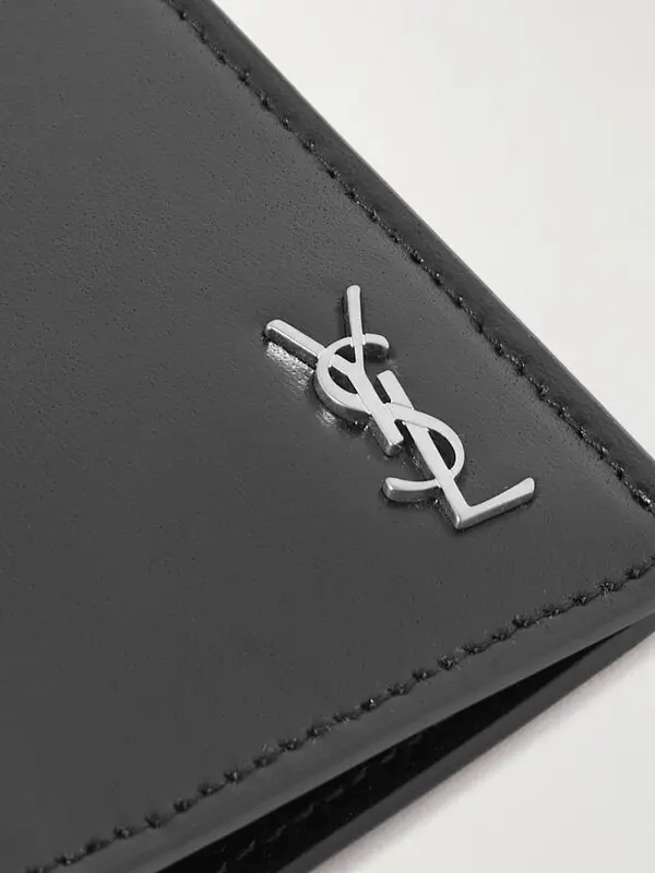 Saint Laurent Cassandre Logo-embossed Leather Billfold Wallet