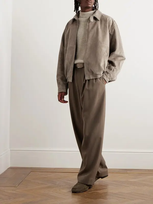 ジャケット・アウター 24AW THE ROW Ronan suede jacket The Row Brown Ronan Suede Jacket The Row