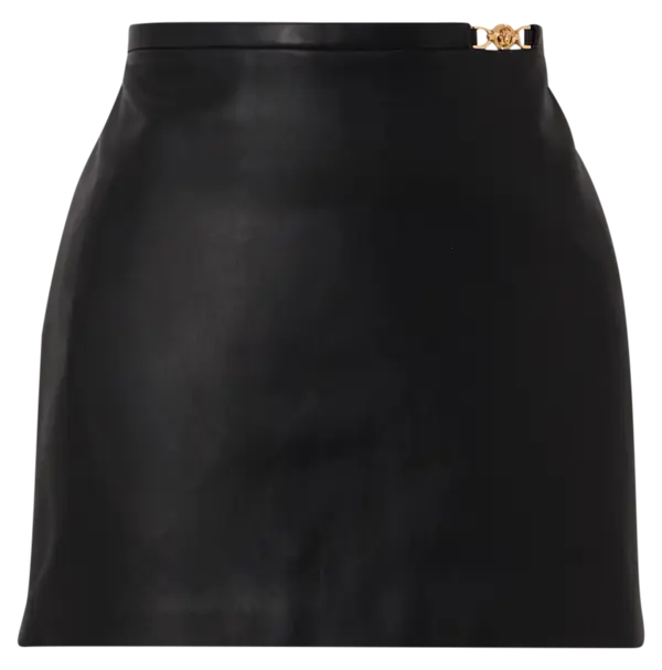 Versace Icons Leather Mini Skirt