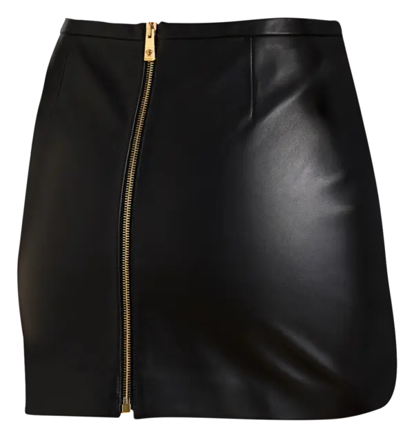 Versace Icons Leather Mini Skirt