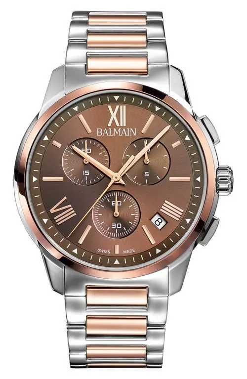 BALMAIN WATCHES Madrigal Bracelet Chronograph Watch - Stainless Steel/rose Gold