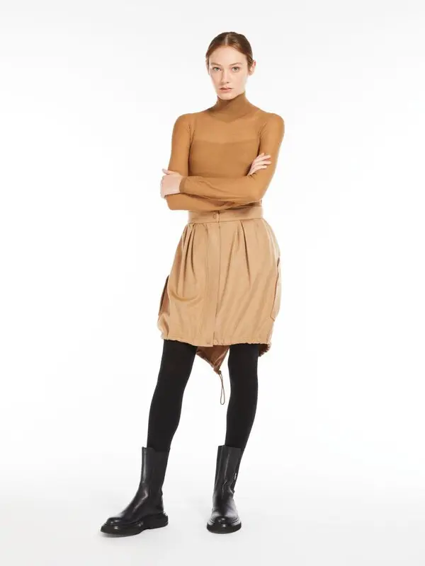 Max Mara Wool Gauze Turtleneck