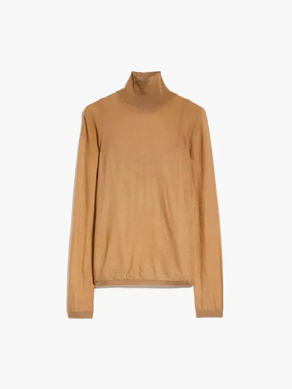 Max Mara Wool Gauze Turtleneck