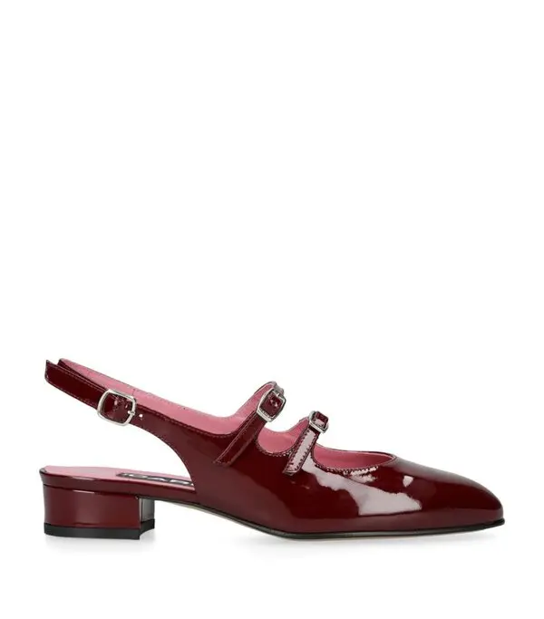 CAREL Patent Slingback Mary Jane Flats