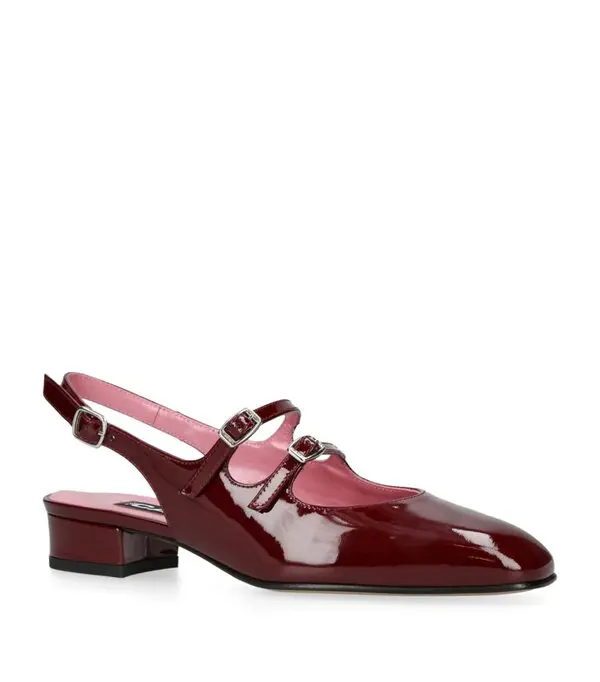 CAREL Patent Slingback Mary Jane Flats