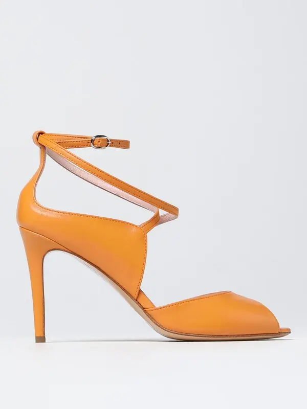ANNA F. Heeled Sandal - Orange