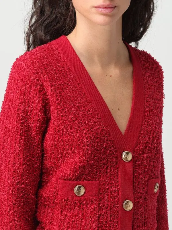 Elisabetta Franchi Ribbed Knit Polo Sweater