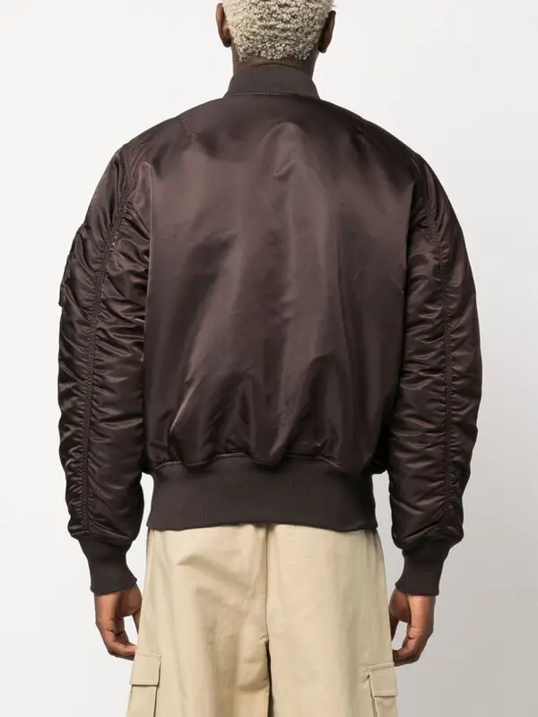 Alpha Industries Reversible Zip-up Bomber Jacket - Brown