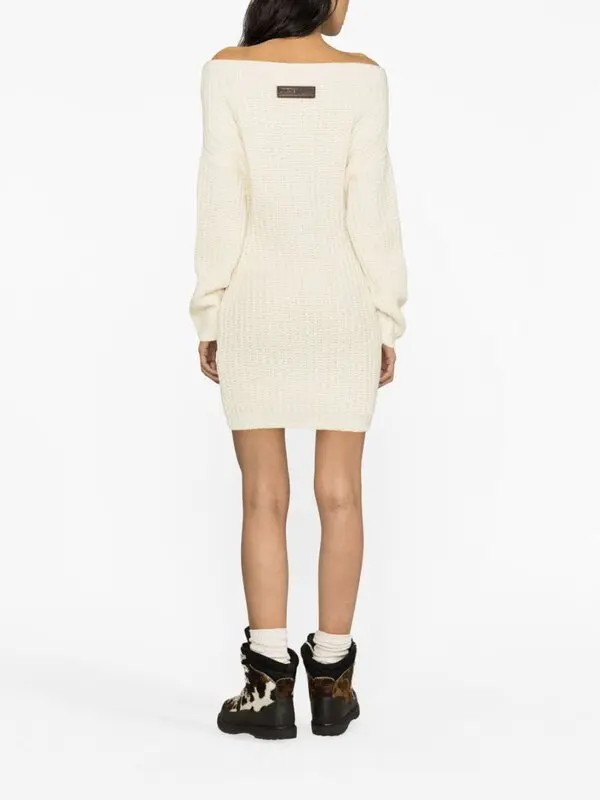 Dsquared2 Off-shoulder Knitted Minidress
