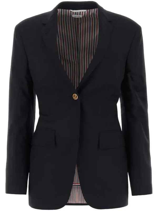 Thom Browne 4-bar Single-breasted Wool Blazer - Blue