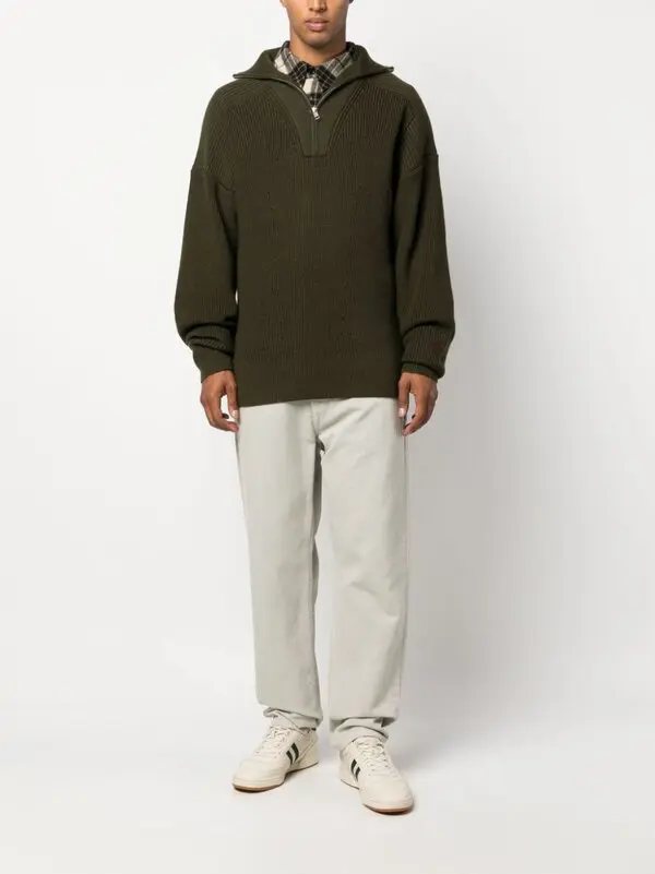 MARANT Logo-patch Zip-up Jumper