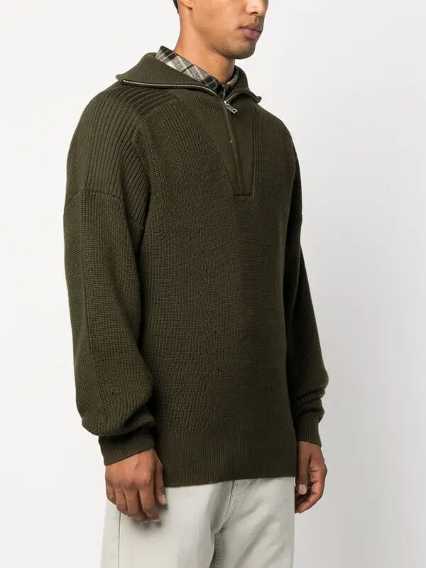 MARANT Logo-patch Zip-up Jumper