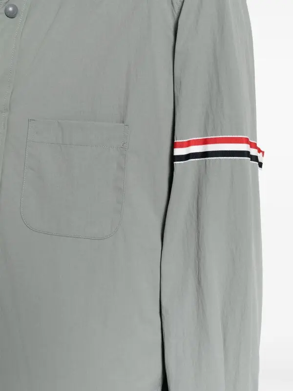 Thom Browne Rwb Armband Piqué Shirt Jacket - Grey