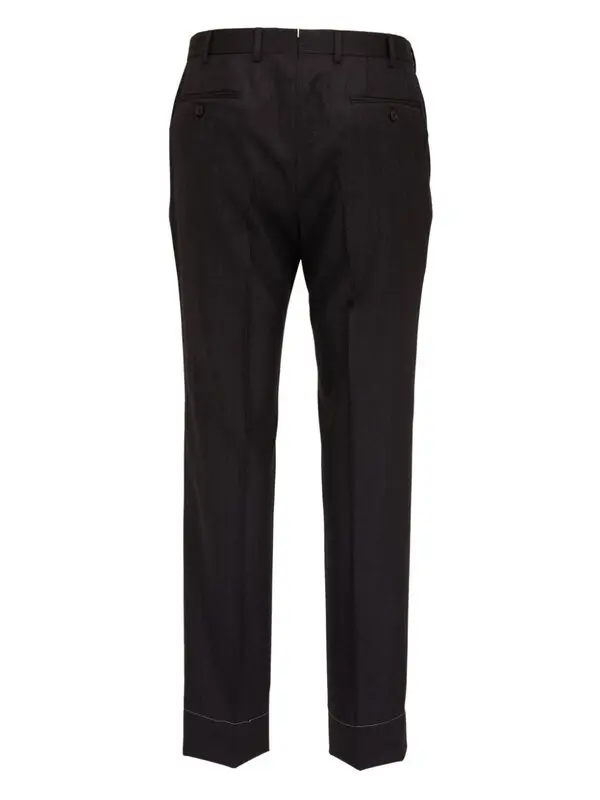 Brioni Straight-leg Tailored Wool Trousers - Grey