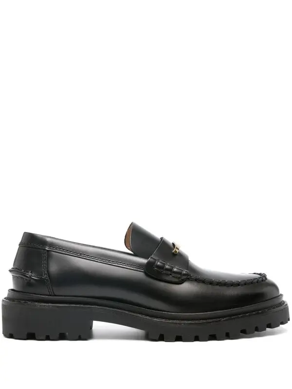 Isabel Marant Étoile Frezza Leather Loafers - Black