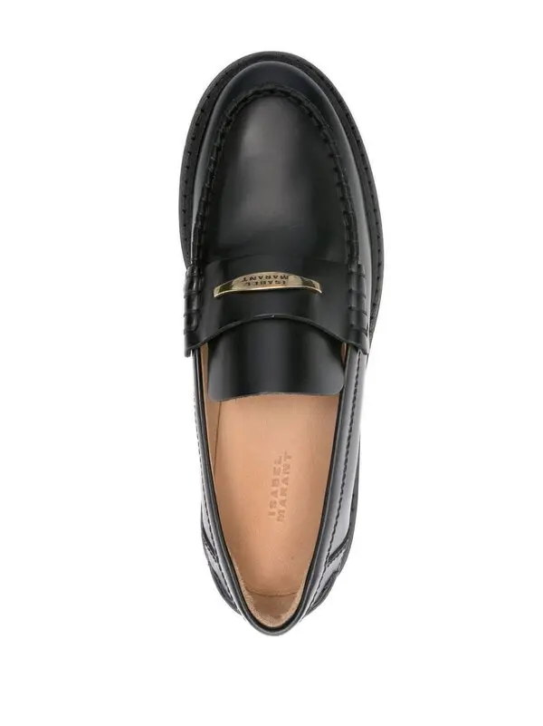 Isabel Marant Étoile Frezza Leather Loafers - Black