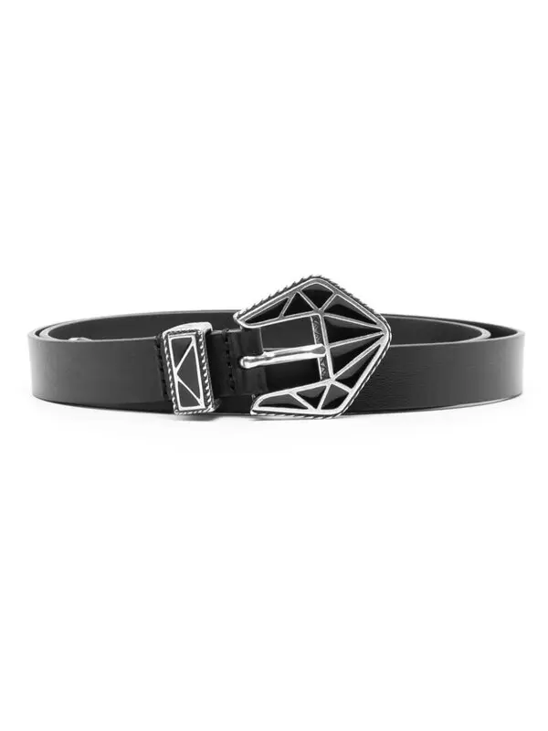 Isabel Marant Coraline Geometric-buckle Belt - Black